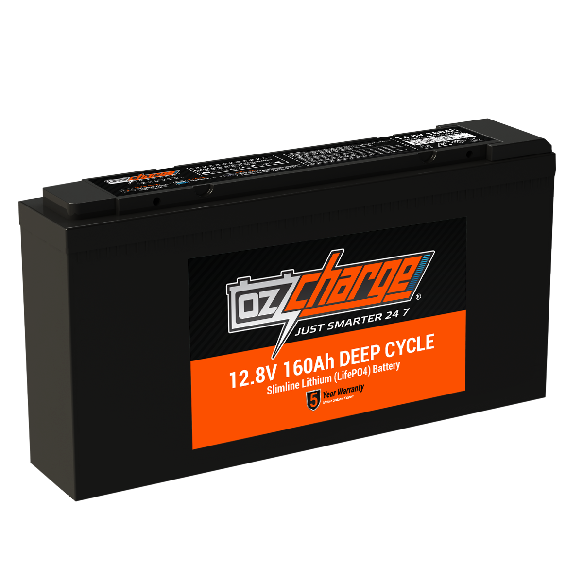 12V 160Ah Lithium Slimline Front Access LifePO4 Deep Cycle Battery ...